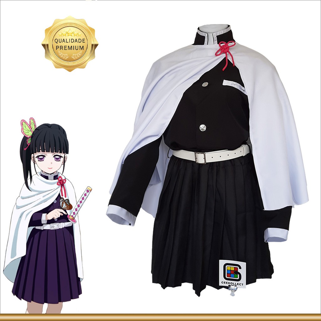Cosplay Kanao Tsuyuri 5 Peças Fantasia Demon Slayer Shopee Brasil