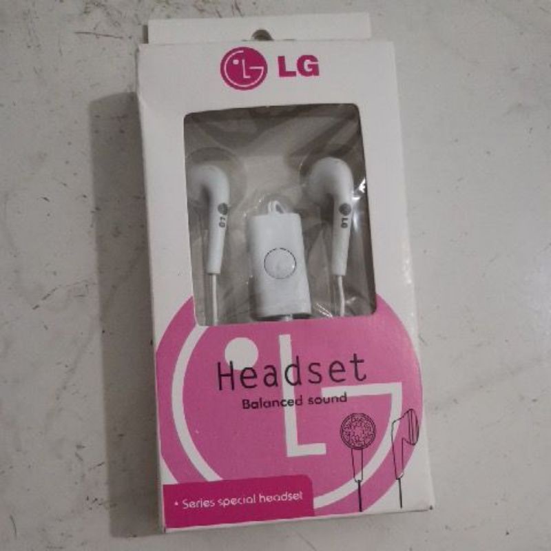 Fone De Ouvido Lg Original Stereo - P2 - Preto | Lg 2342 | Shopee Brasil