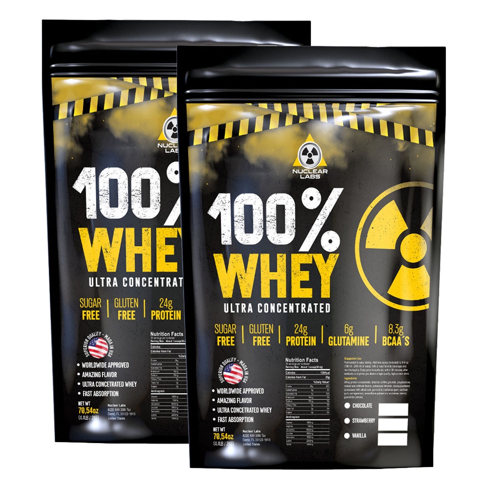 2x Whey Protein 4kg (2 refils) 100% Ultra Concentrado Importado ZERO ...