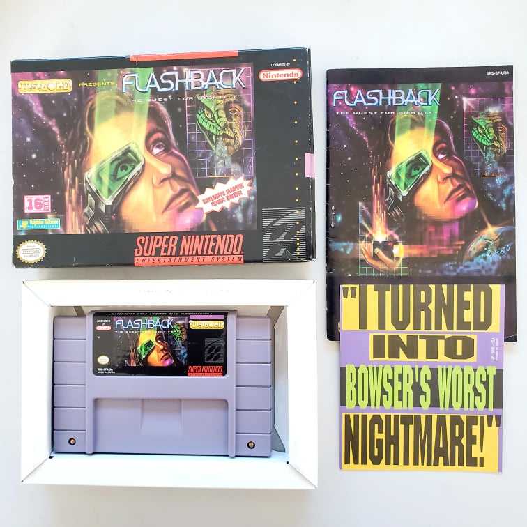 Flashback Quest for Identity Original Super Nintendo SNES | Shopee Brasil