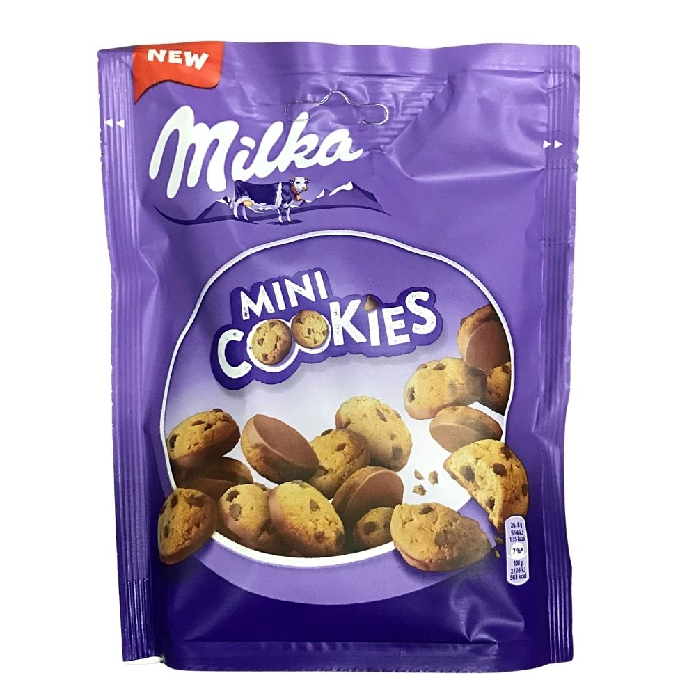 Mini Cookies Milka Biscoitos com Gotas de Chocolate 110g | Shopee Brasil