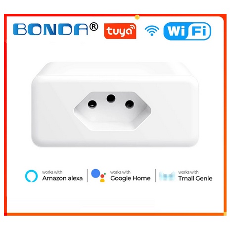 Tomada Inteligente 16a Wifi Alexa E Google Home Tuya Bivolt | Shopee Brasil