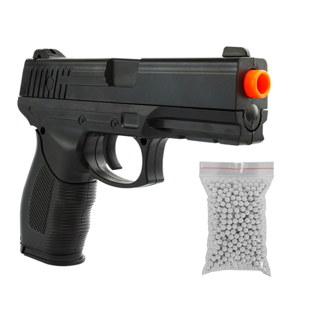 Pistola de Airsoft 24/7 Spring Mola Atira Bolinha 6mm Vigor V310 ...