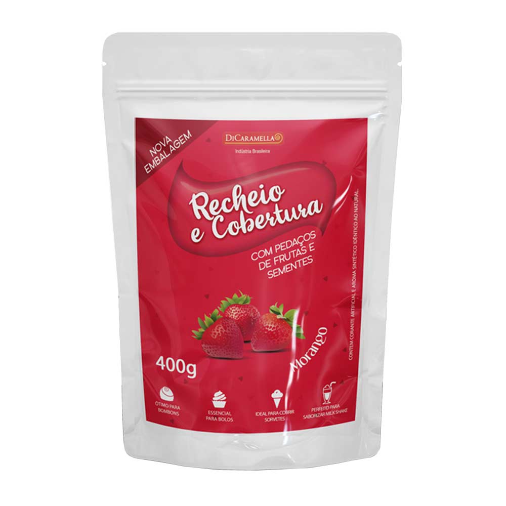 Recheio e Cobertura de Frutas Morango 400g - Di Caramella | Shopee Brasil