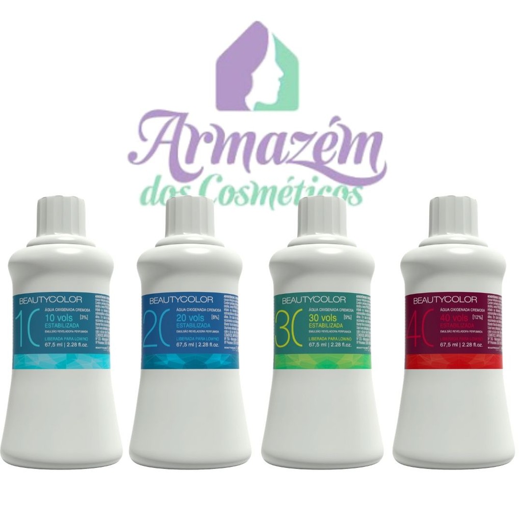 Água Oxigenada Beauty Color ( 01 Frasco com 67,5 ml) | Shopee Brasil