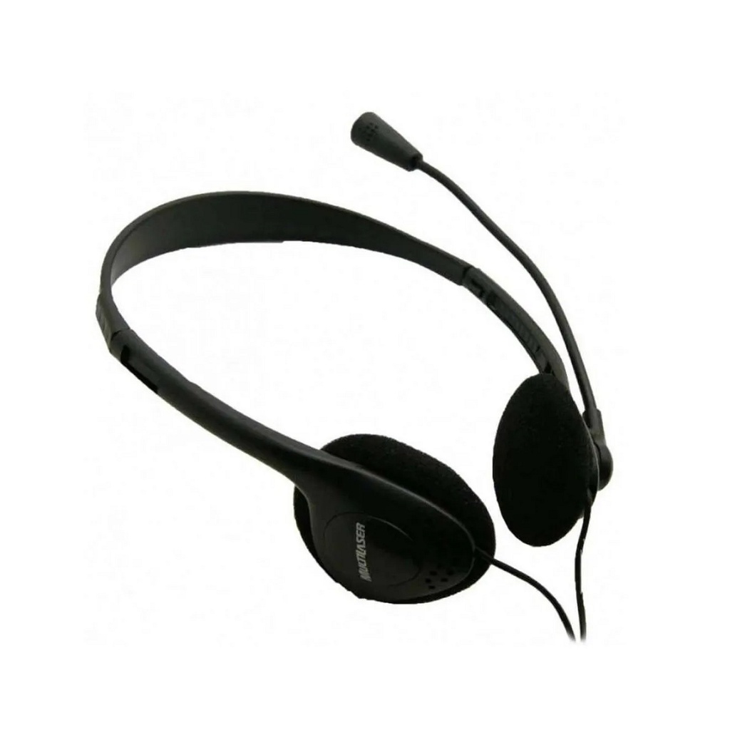 Fone De Ouvido Com Microfone Headset Basico Preto P2 Multilaser Para Pc ...