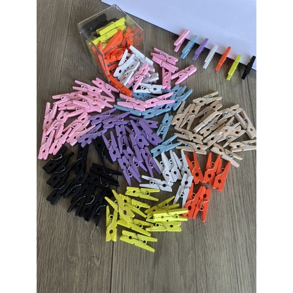 Mini pregador / prendedor decorativo - 2,5cm - c/50unid. | Shopee Brasil
