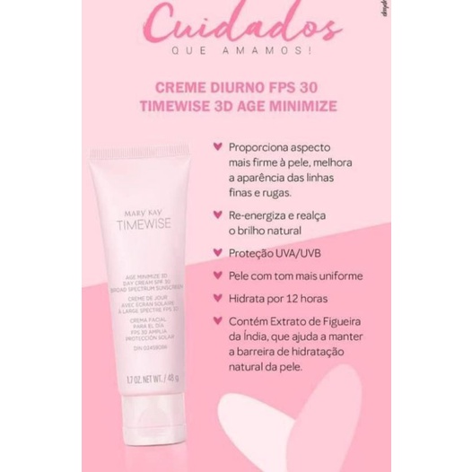 Creme Diurno FPS 30 Timewise Mary Kay | Shopee Brasil