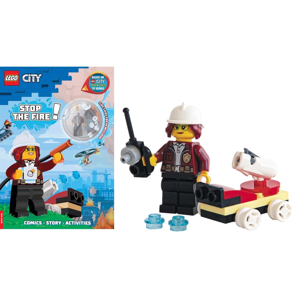 Livro Stop The Fire - Lego City - Lego Chefe Dos Bombeiros Freya ...
