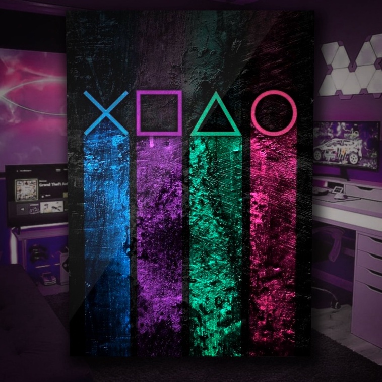 VIDEOGAME Placa Quadro decorativo GRANDE quarto gamer geek nerd jogos ...