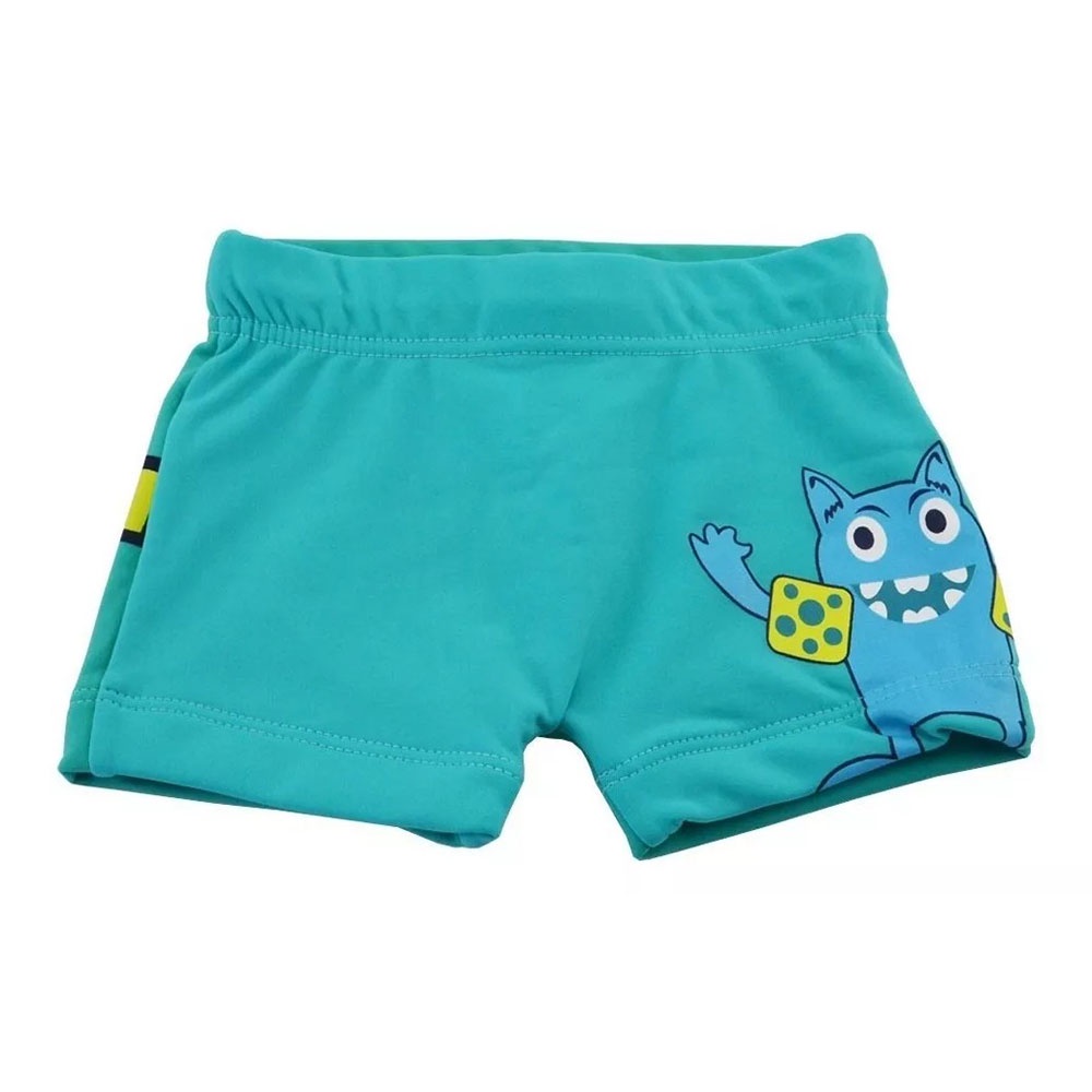 Sunga Short Praia Infantil Tip Top Monstrinho Verde | Shopee Brasil
