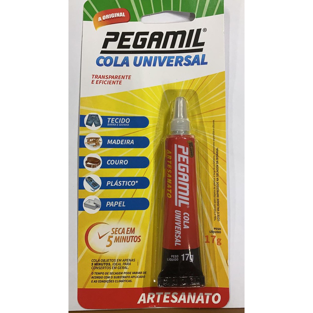 cola universal pegamil 17g | Shopee Brasil