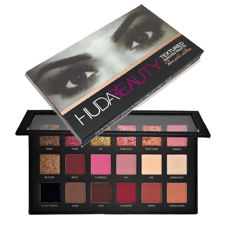 Paleta De Sombras Huda Beauty Rose Gold Edition 18 Cores | Shopee Brasil