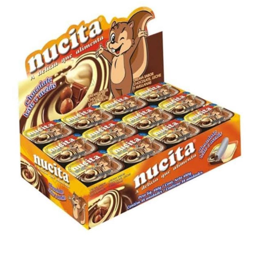Nucita Bicolor Tradicional 48 unidades 10g cada | Shopee Brasil
