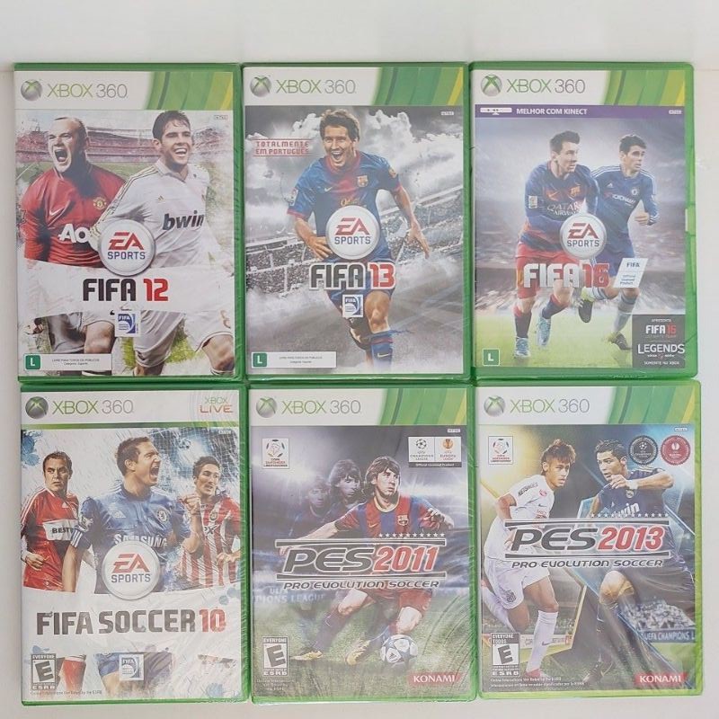 PES Pro Evolution Soccer e Fifa Soccer Jogos de Futebol para Xbox 360 Relacrado Originais Pronta ...