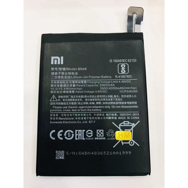 Bateria Xiaomi Redmi Note 6 Pro BN48 original 100% 4000mah pronta ...