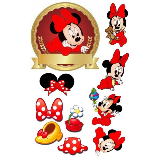 topo de bolo topper de bolo minnie baby | Shopee Brasil