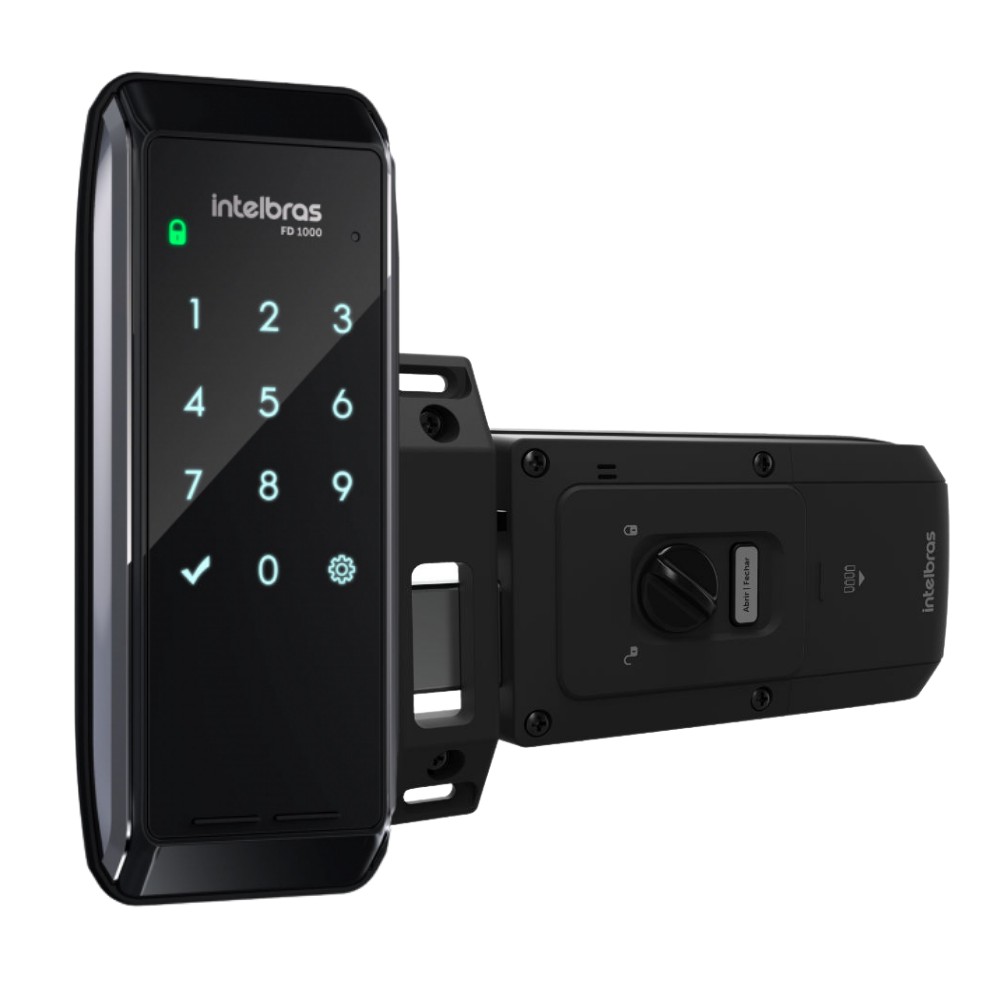 FECHADURA DIGITAL DE SOBREPOR INTELBRAS FD1000 Trava automática Trava ...