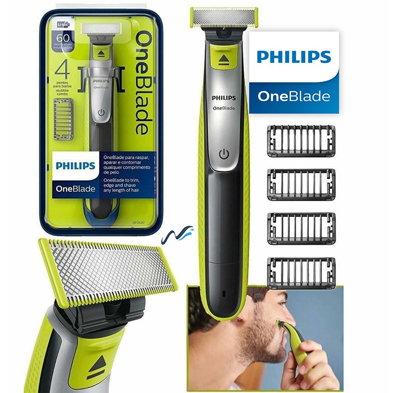 barbeador philips oneblade qp2530 Aparador One blade 4 peças | Shopee ...
