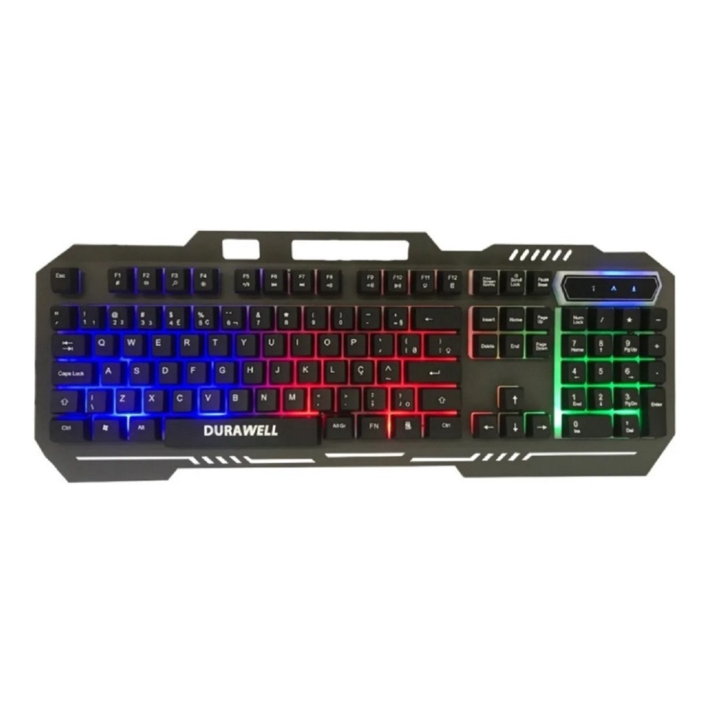 Teclado Gamer Led Rgb Semi-mecânico Usb Colorido Pc Notebook | Shopee ...