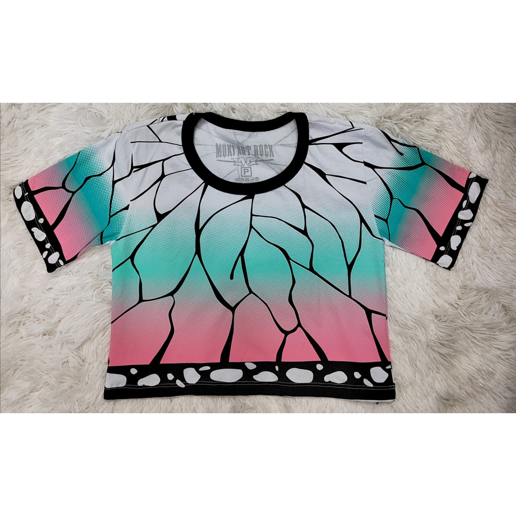 Cropped Camisa Demon slayer-Shinobu Anime | Shopee Brasil