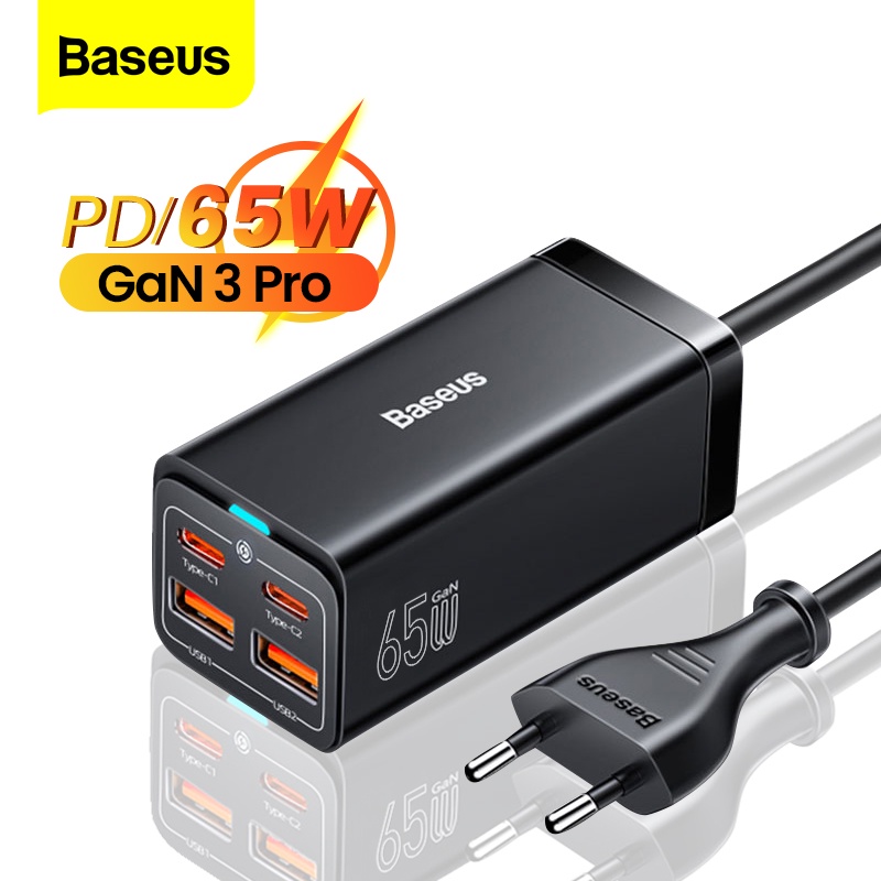 Baseus Gan3 Pro Gullium Nitride 65w Generation Desktop Carga Rápida ...