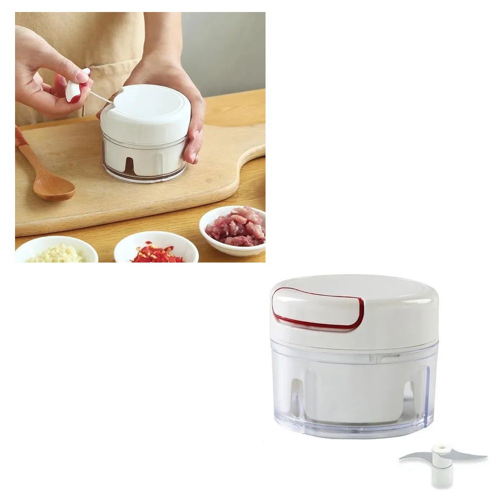 Mini Processador De Alimentos com Cordinha Portátil Alho Cebola ...