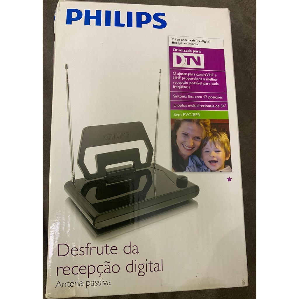 ANTENA TV DIGITAL INTERNA PHILIPS | Shopee Brasil