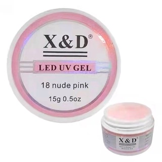 Gel X&D 15g Led Uv Alongamento Unhas Acrigel Fibra XD ORIGINAL | Shopee Brasil