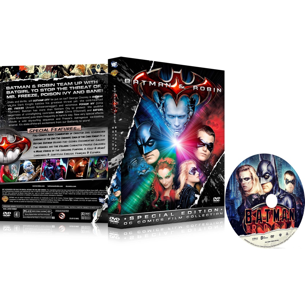 Dvd Batman & Robin 1997 [ George Clooney ] Joel Schumacher | Shopee Brasil