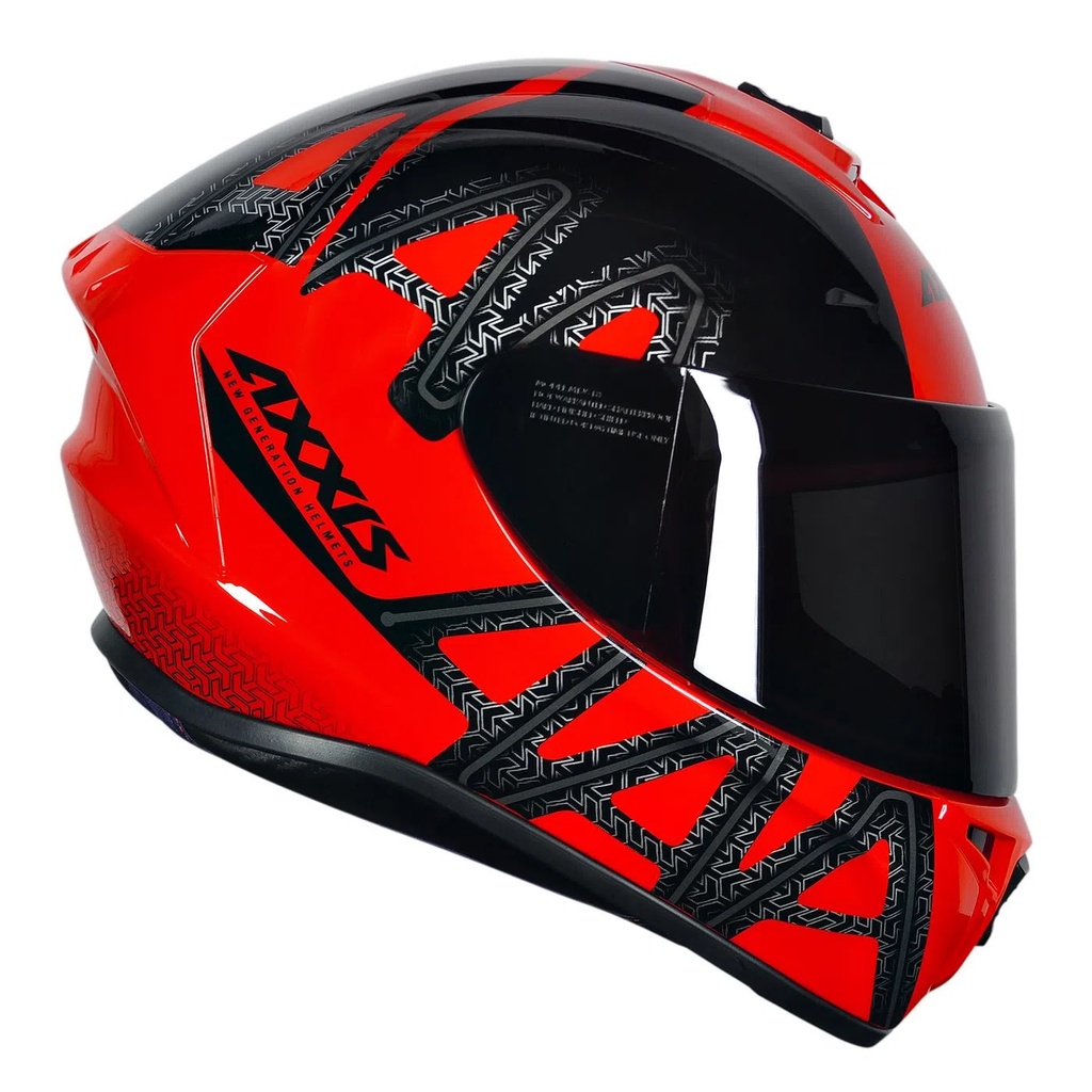 Capacete Mt Axxis Draken Dekers Gloss Red Black | Shopee Brasil