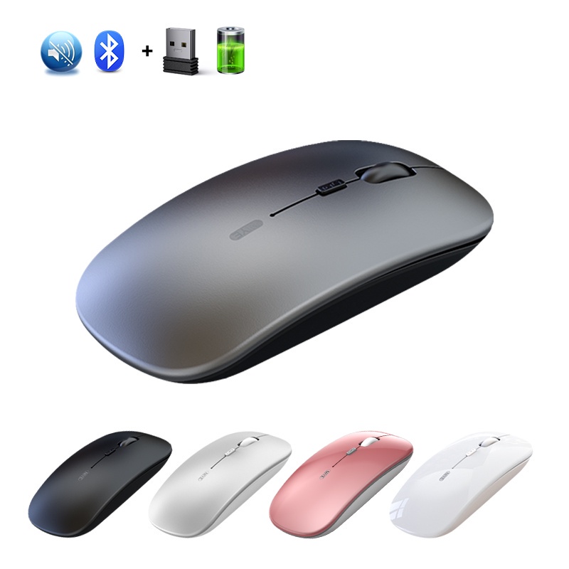 Mouse Gamer Ergonômico Recarregável Sem Fio Silencioso Com Claro LED ...