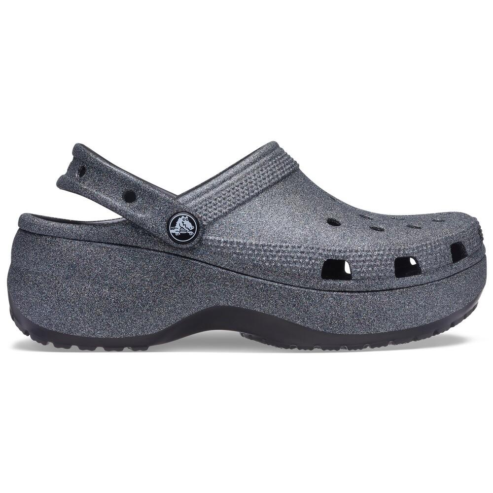 Sandália crocs classic platform glitter ii clog black | Shopee Brasil