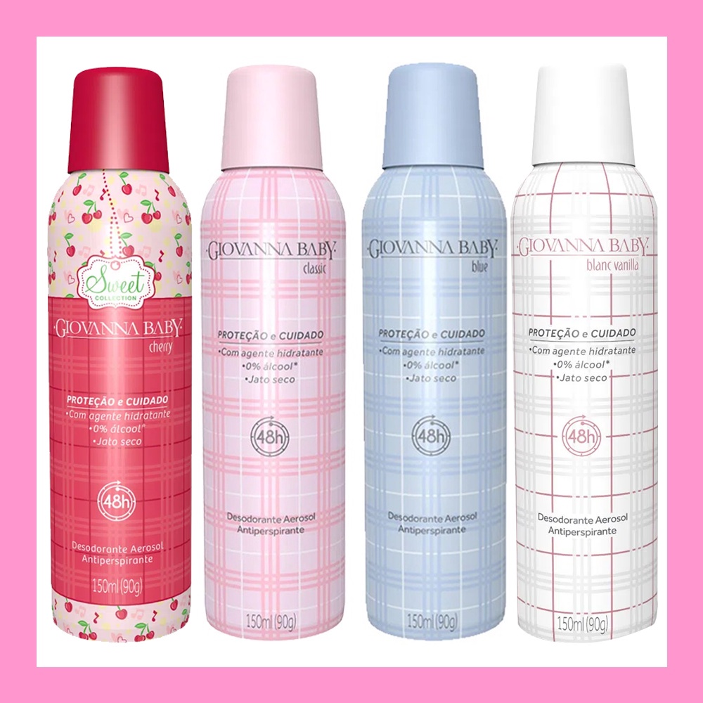 Desodorante Aerosol Giovanna Baby | Shopee Brasil