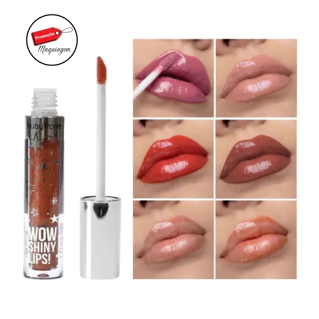 Gloss Wow Shiny Lips Ruby Rose | Shopee Brasil