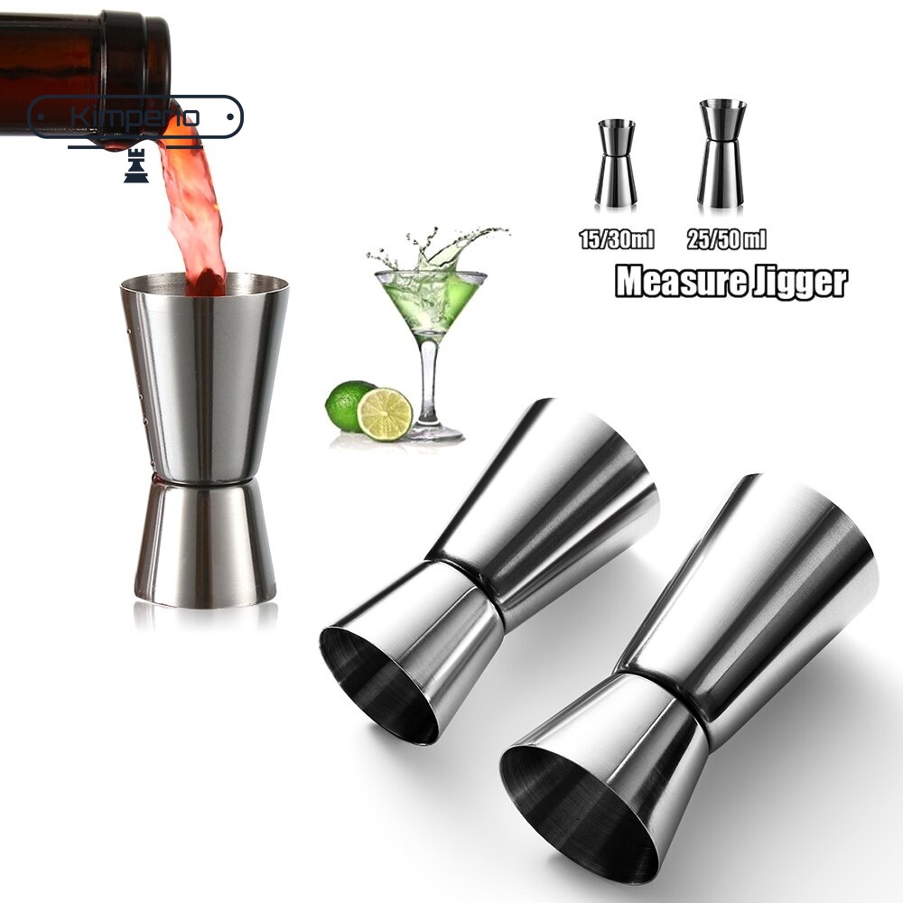 Dosador Medidor De Bebidas Drinks Duplo Barmen Inox 30ml e 60ml em 1 ...