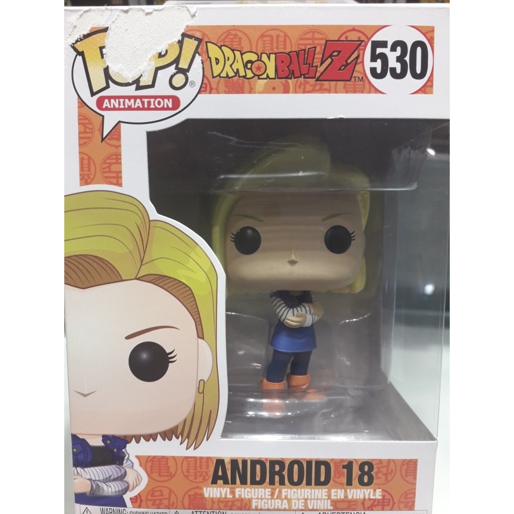 Funko Pop Animation 530 Dragon Ball Z Android 18 | Shopee Brasil