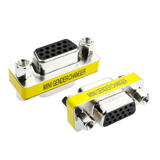 Adaptador Conector Emenda Vga Femea X Femea | Shopee Brasil