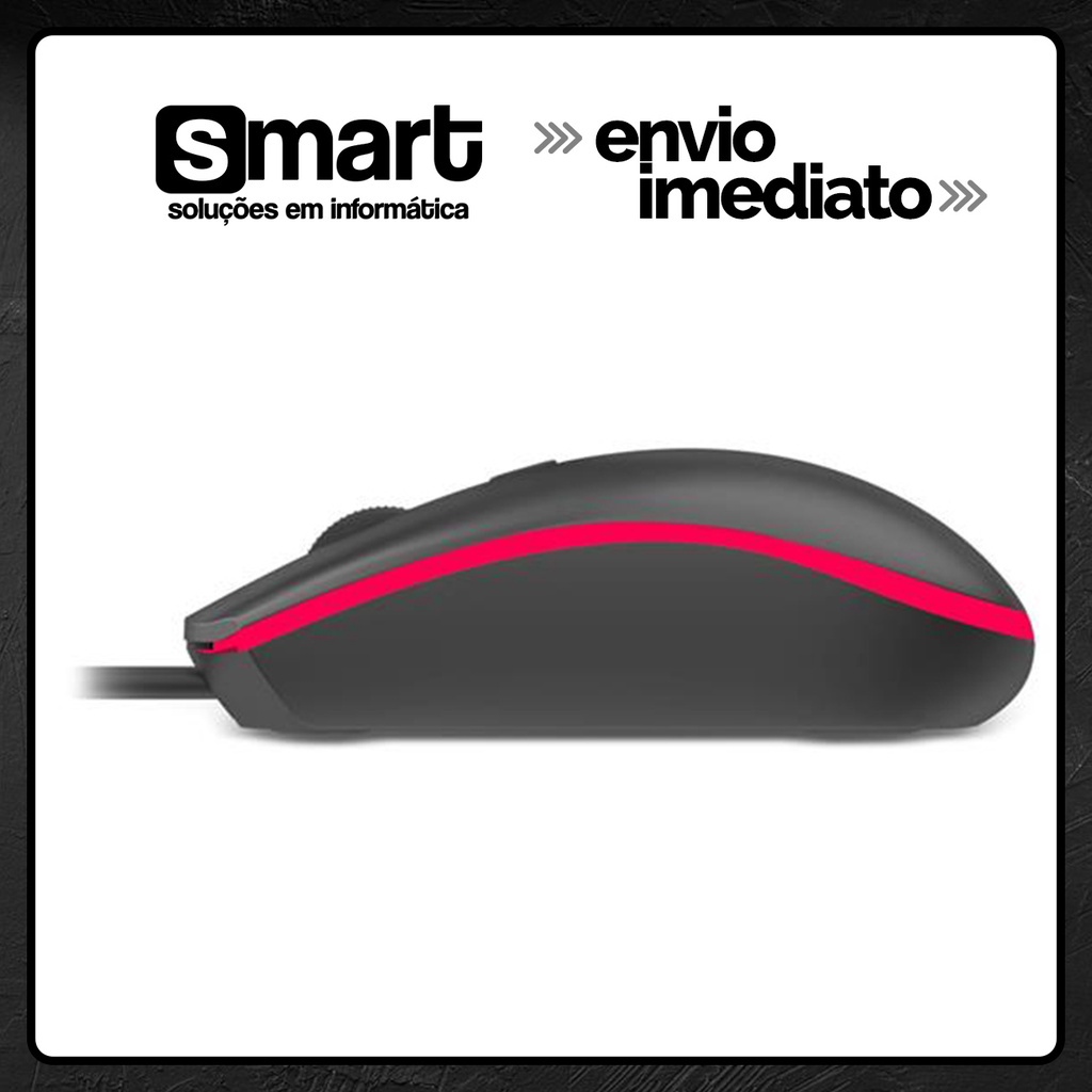 Mouse Gamer Multilaser 2400dpi Led 7 Cores Preto - MO298 | Shopee Brasil