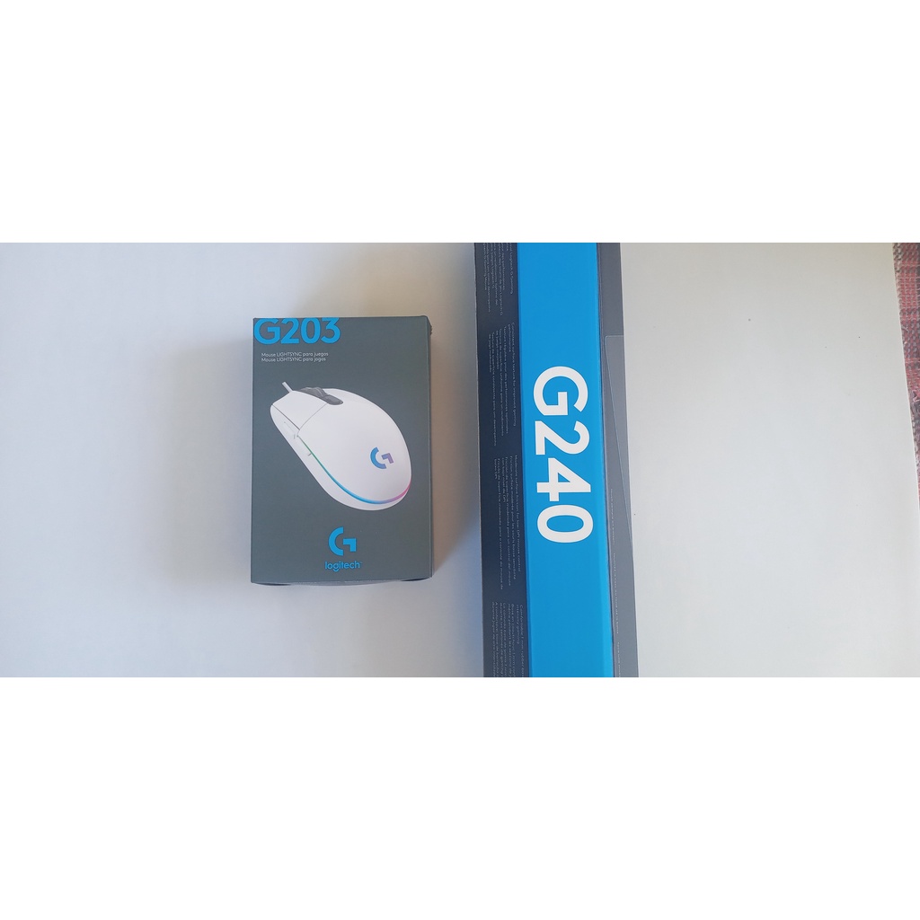 Mouse Gamer Logitech G203 + Mouse Pad G240 | Shopee Brasil