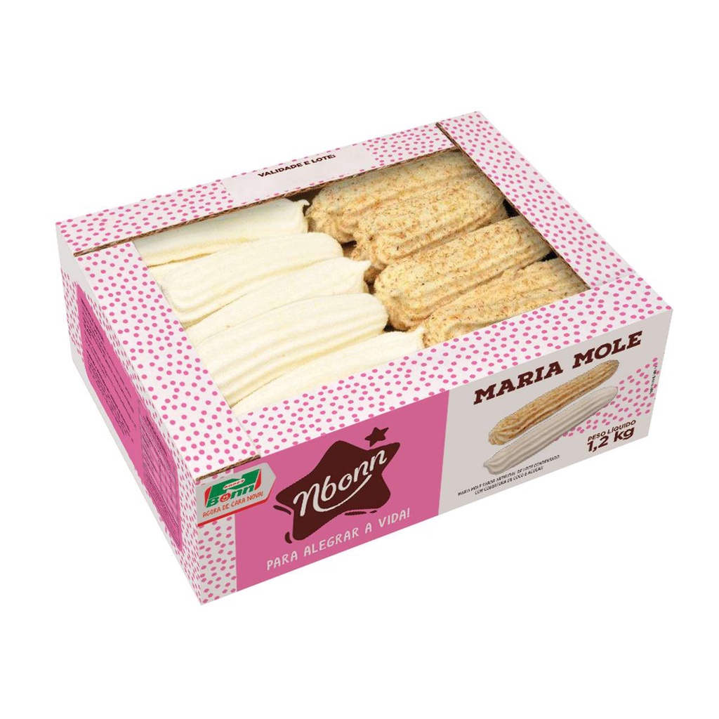 Maria Mole Tradicional Caixa c/50 unidades 1,2kg | Shopee Brasil