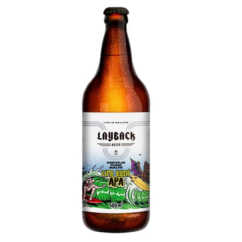 Cerveja Layback Lime Kush 600ml | Shopee Brasil