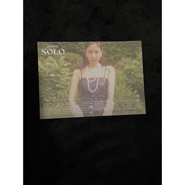 blackpink jennie solo postcard | Shopee Brasil