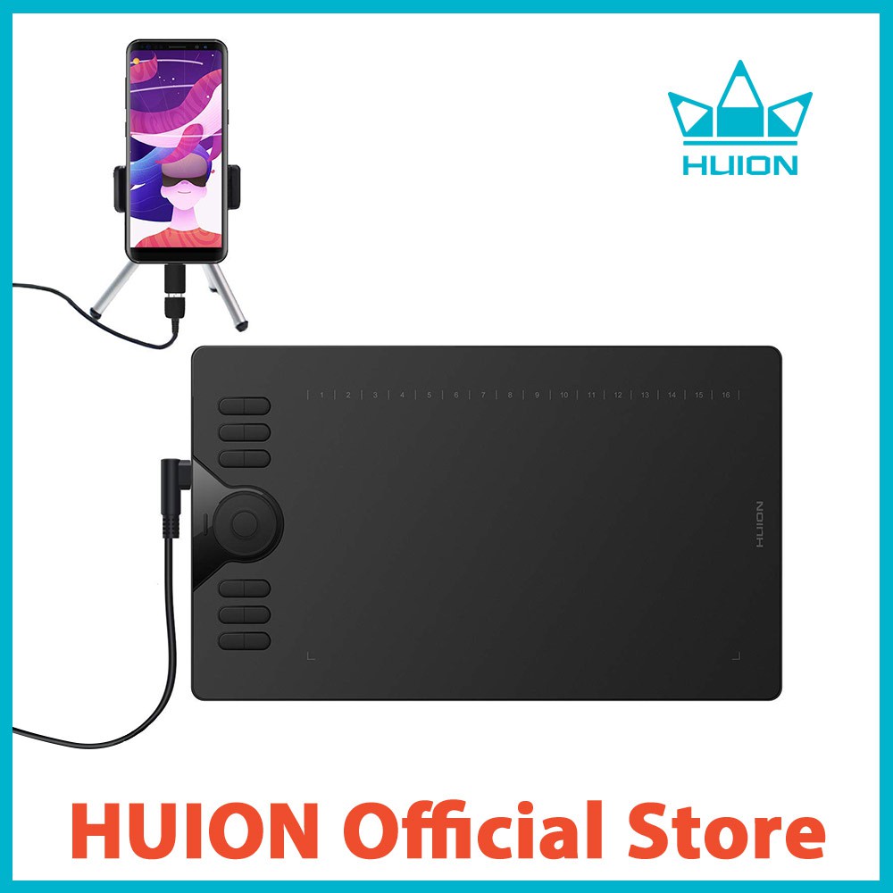 Mesa Digitalizadora Huion HS610 Graphics Drawing Tablet Android com ...