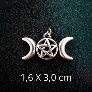 Colar TRILUNA , Lua tríplice, Lua Tripla, witch, wicca, witchcraft ...