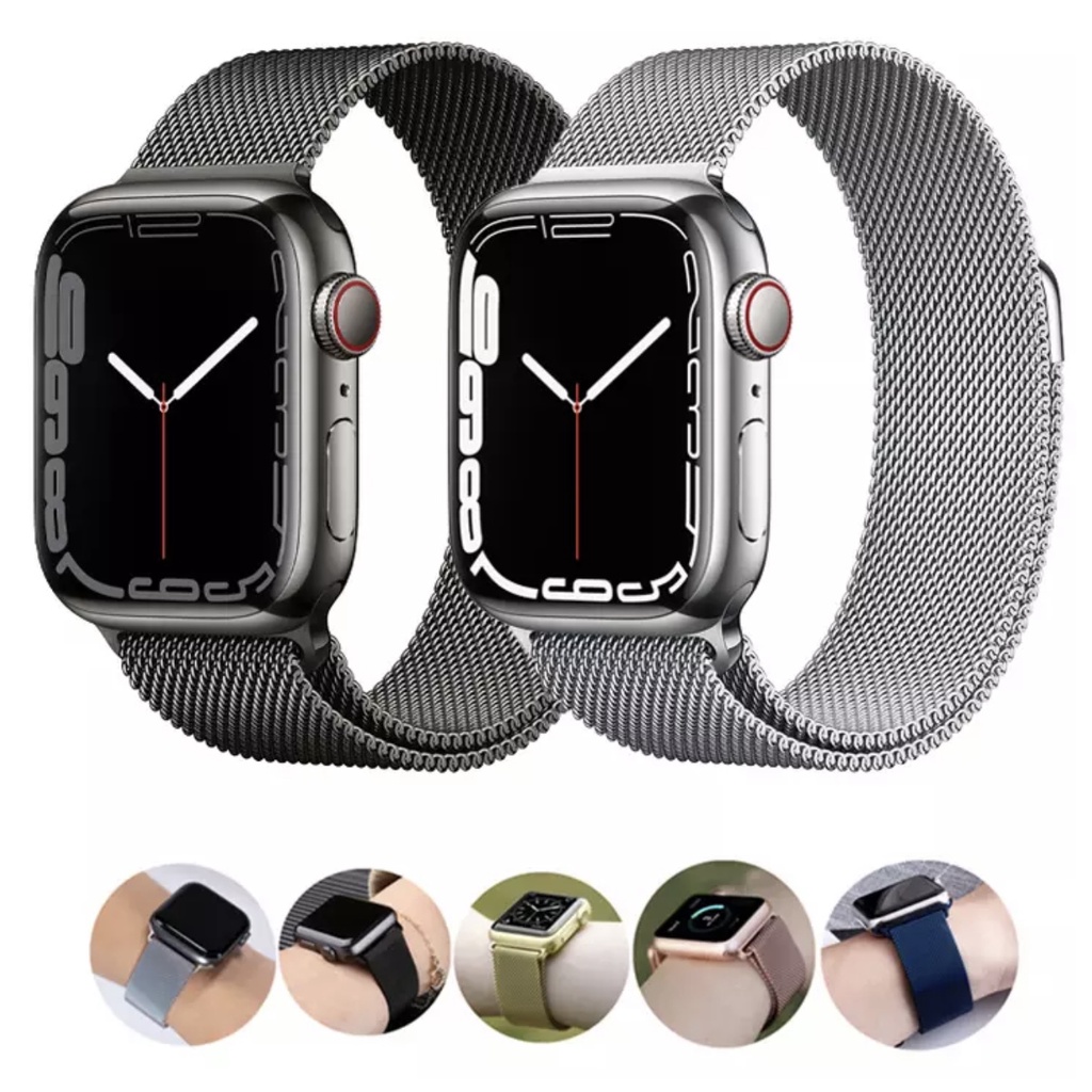 Pulseira De Milanese Aço Metal Para Apple Watch E Iwo T500 HW 19 S8 Pro ...
