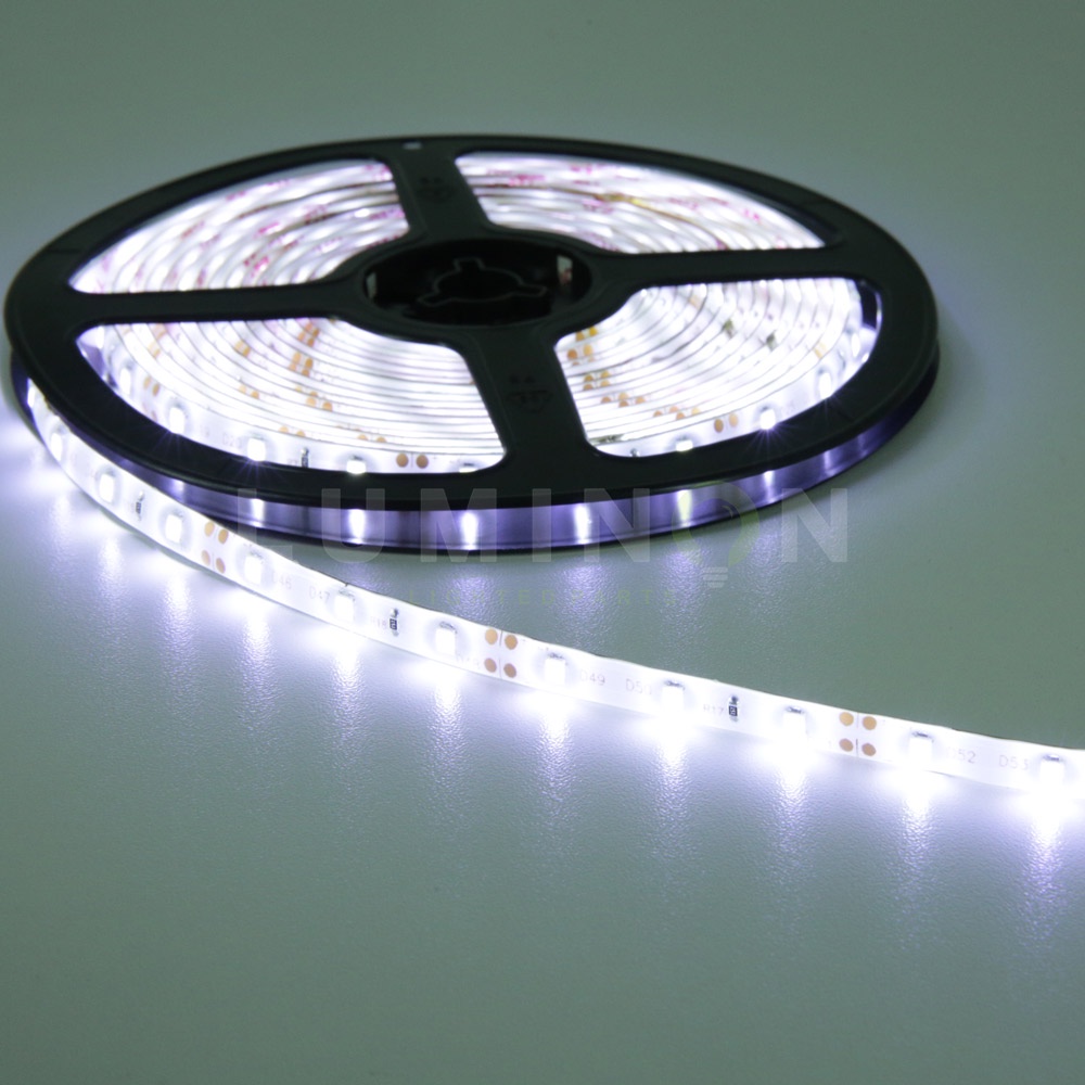 Fita LED Branco Frio 3528 5 Metros Dupla Face 300 LED's 12V Com ...