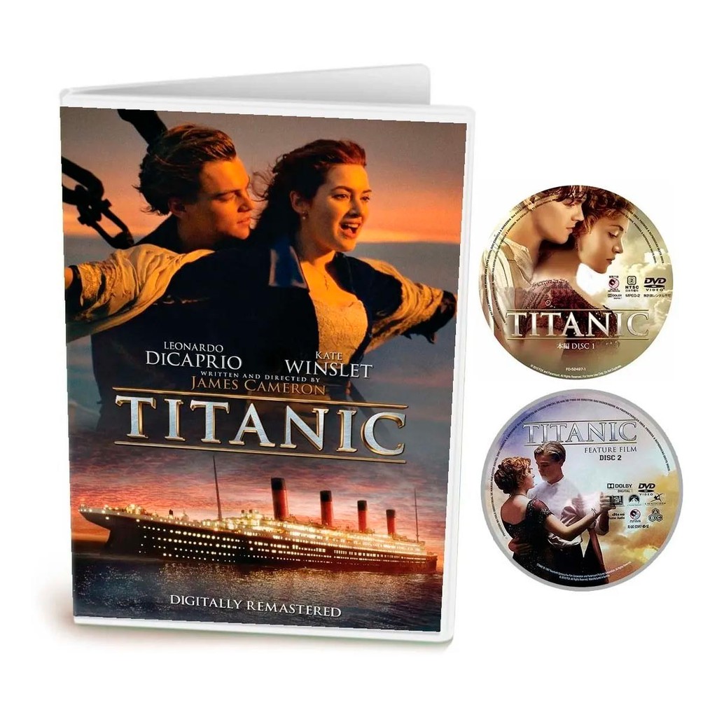 Dvd Titanic 1998 (Leonardo De Caprio E Kate Winslet) | Shopee Brasil