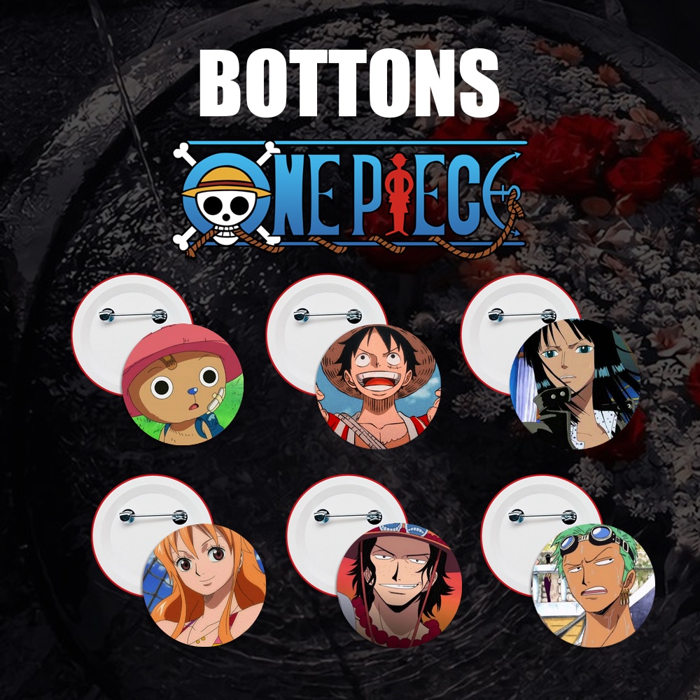 Bottons - Botons personalizados do Anime One Piece - 4,5cm | Shopee Brasil