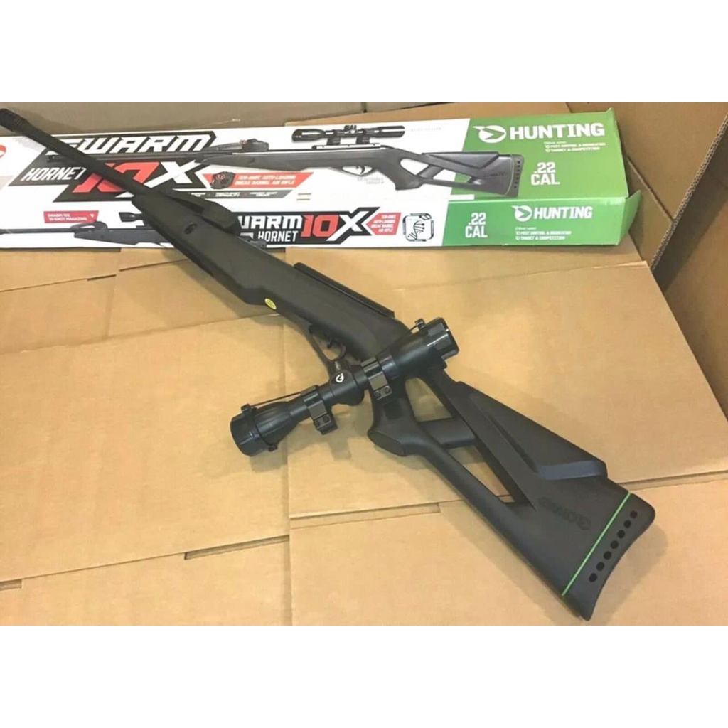 Novo Gamo Swarm Hornet 10X.22 Caliber 10 Shot Break Barrel Air Rifle ...